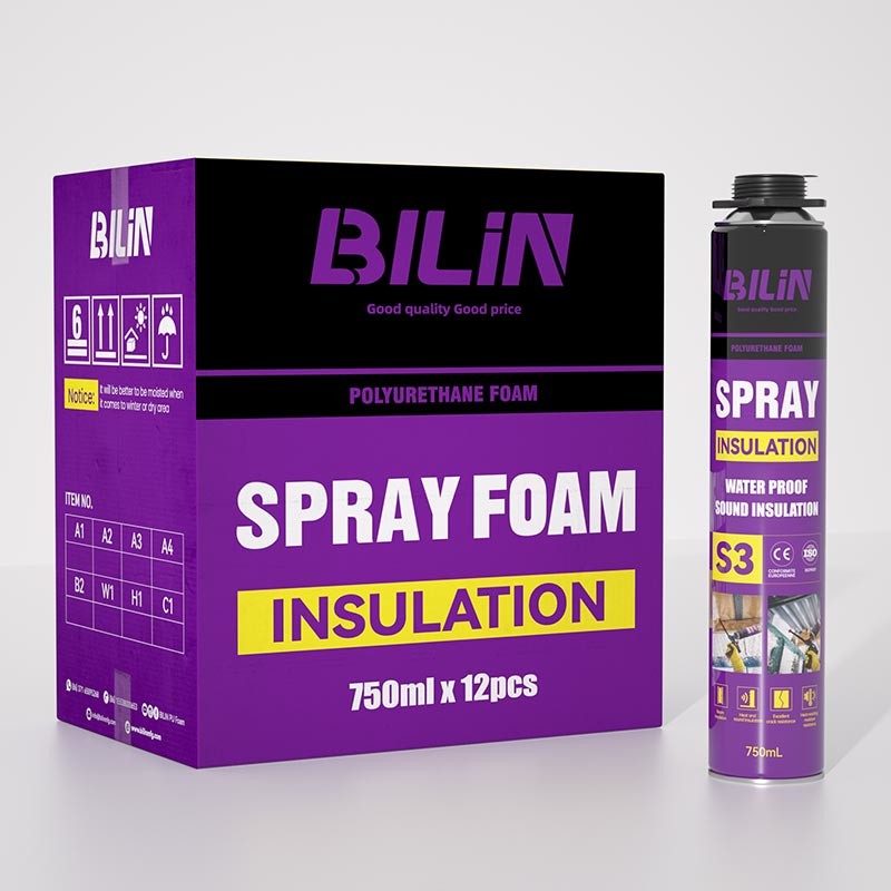750 ml SPRAY PU Foam Yangın Dayanıklı Poliüretan Genişletici Köpük ...